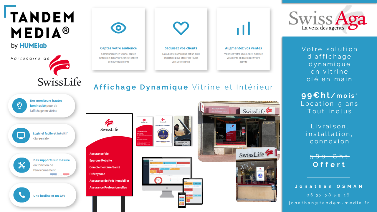 FLYER TANDEM MEDIA – SWISSLIFE – SwissAga – Le syndicat des agents ...